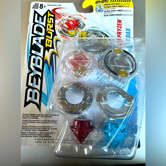 Hasbro | Toys | Nwt Nib Beyblade Burst 2 Pieces Spryzen Odax Hasbro Red ...